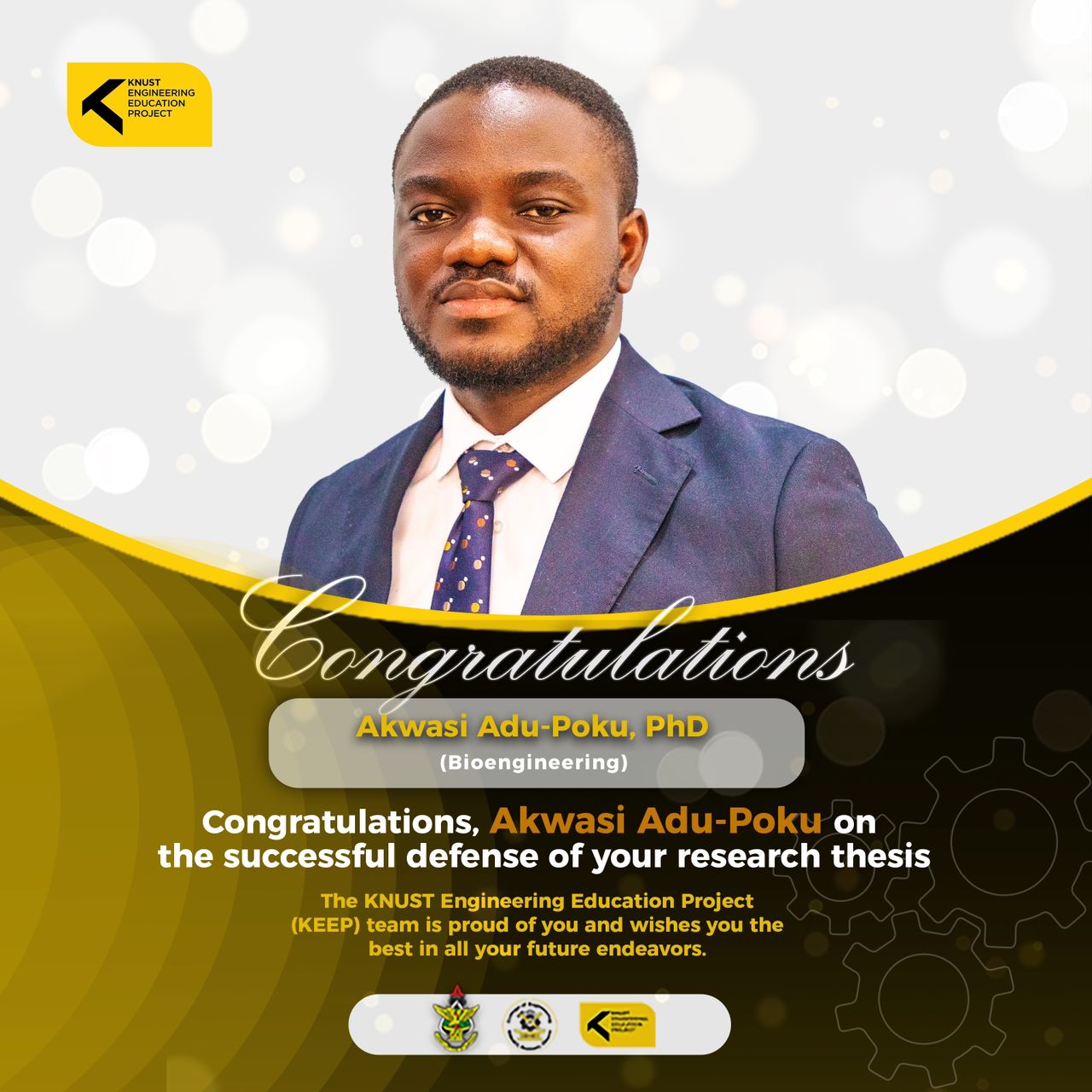 Congratulations Akwasi Adu-Poku | KEEP - KNUST Engineering Education Project | African Centre of ...